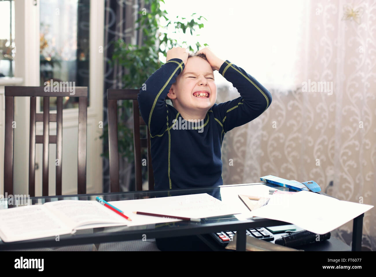 boy to be angry from that that cannot solve a problem Stock Photo - Alamy