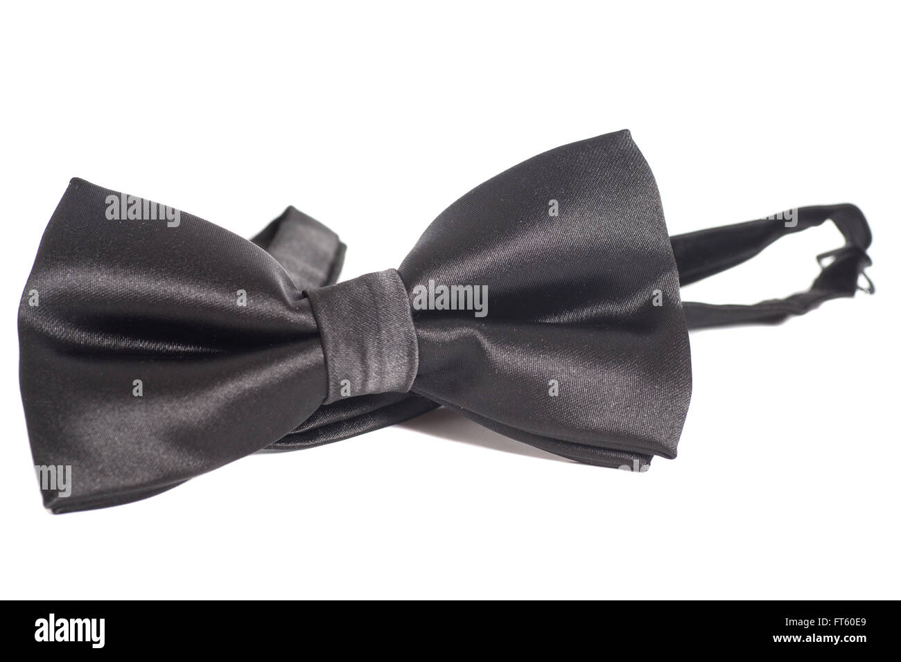 Black bow tie isolated on white background Stock Photo - Alamy
