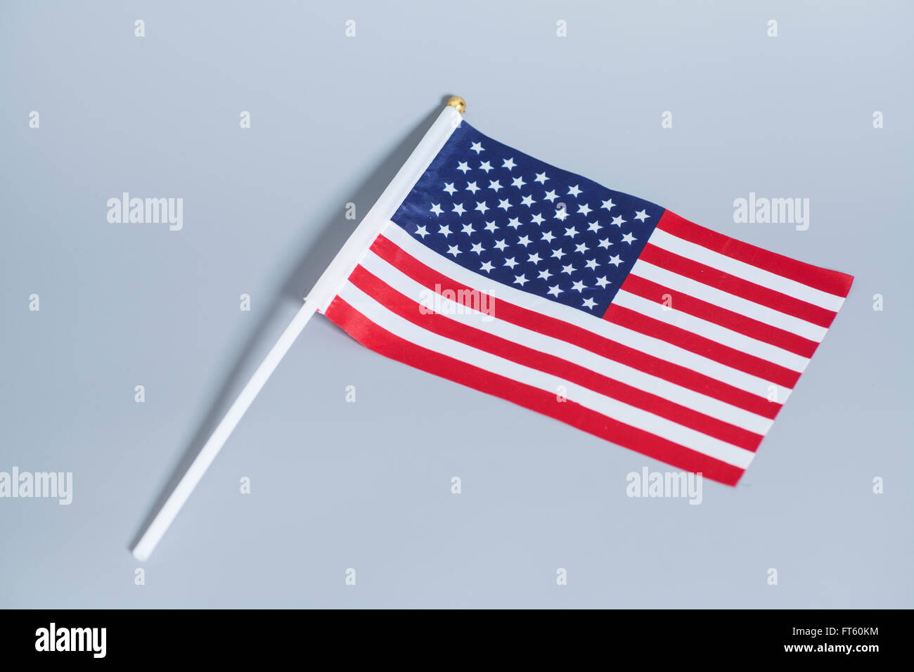 American flag isolated on gray background Stock Photo - Alamy