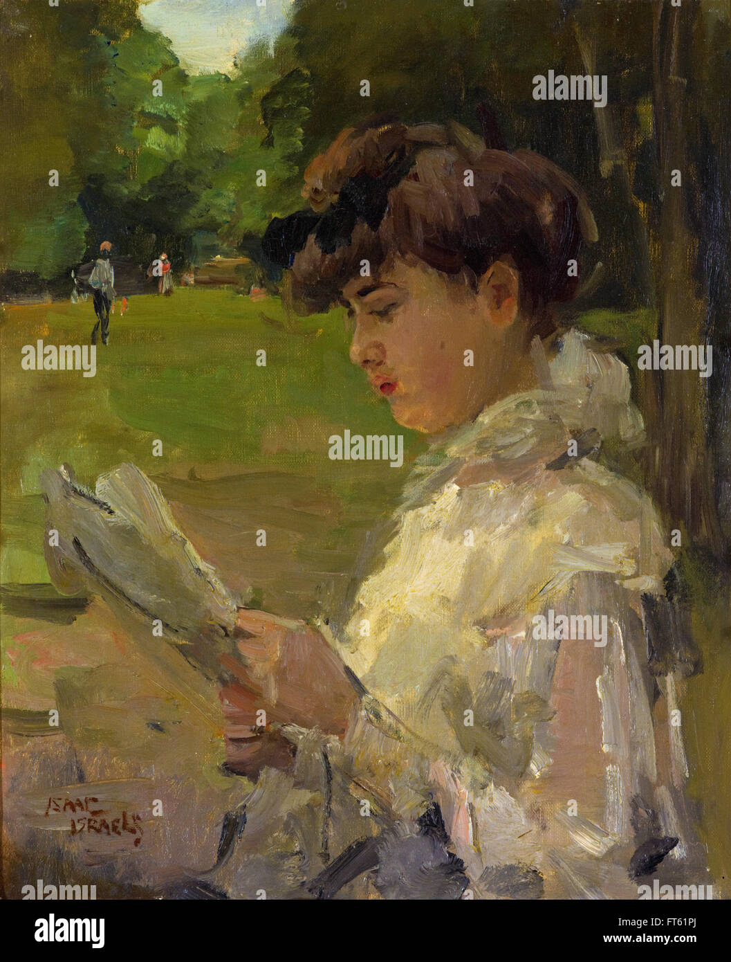Girl Reading Painting
