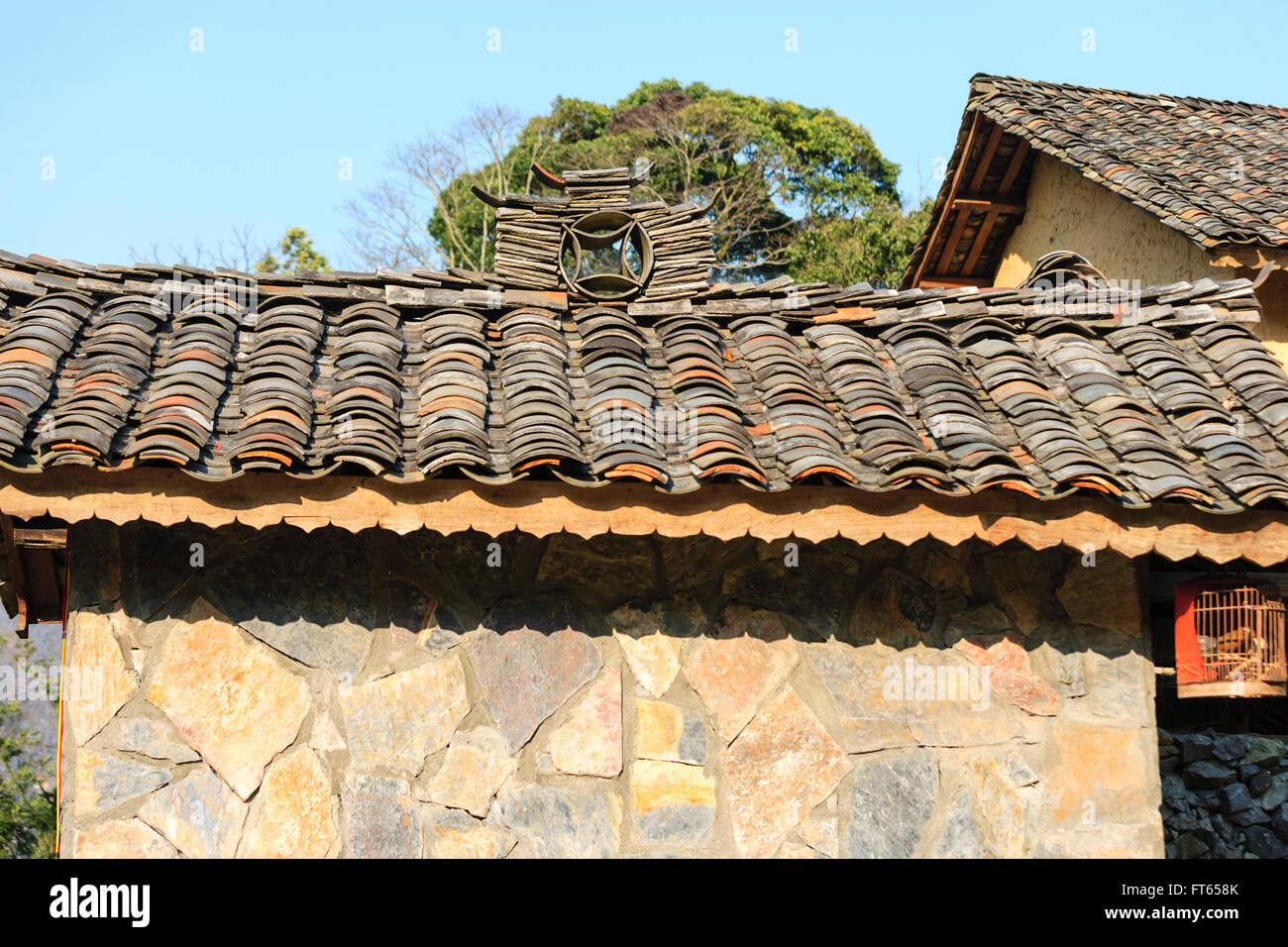 Old building at Sa Phin Town in Ha giang province, Vietnam Stock Photo ...