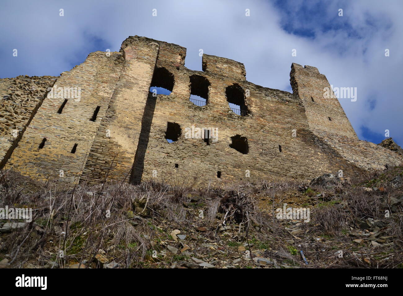 Ruins of the Okor castle, Czech Republic Stock Photo - Alamy