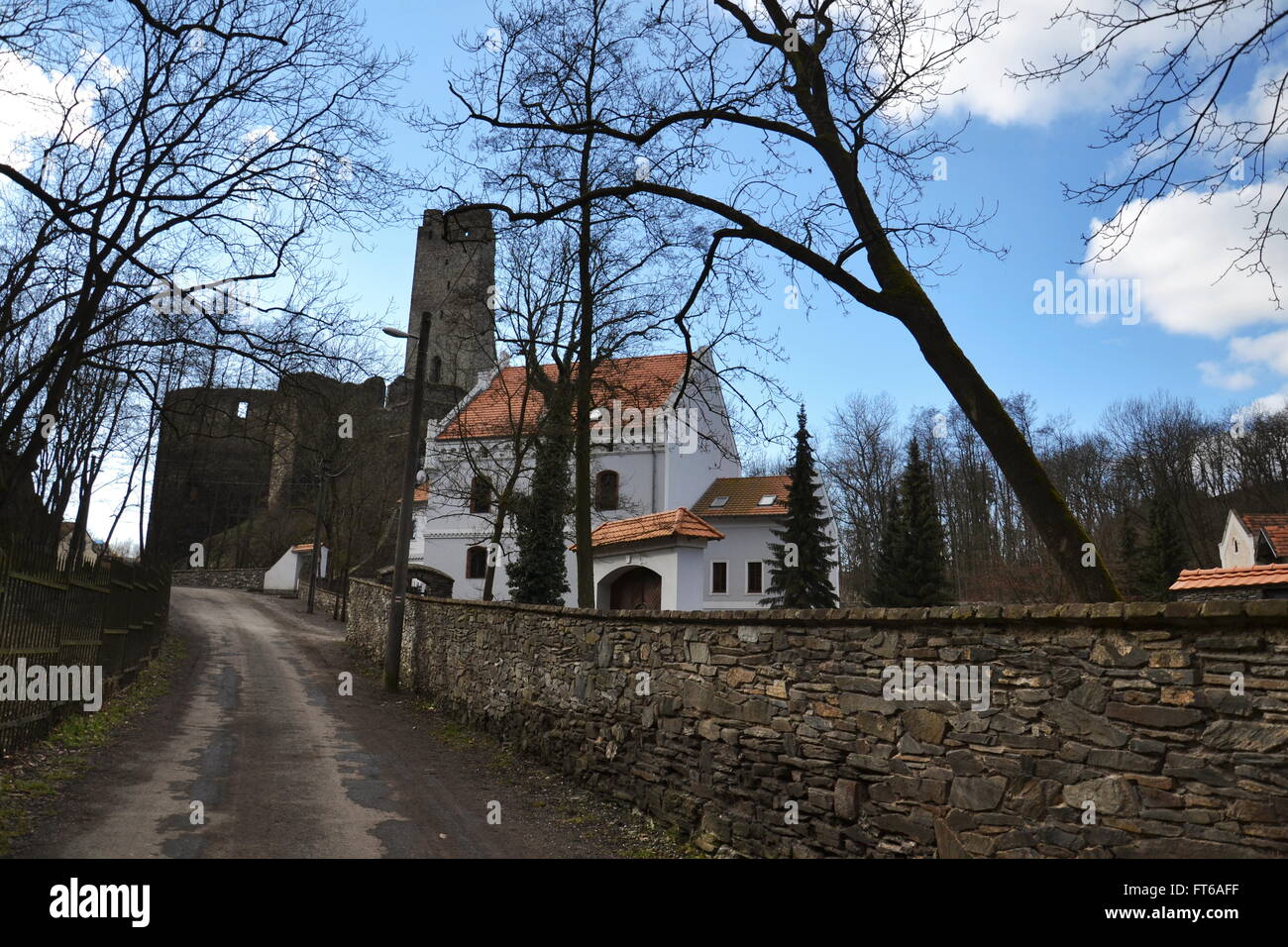 Okor castle ruins hi-res stock photography and images - Alamy