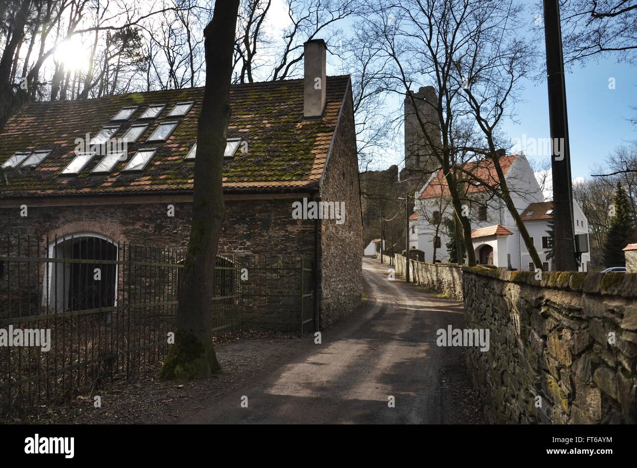 Okor castle ruins hi-res stock photography and images - Alamy
