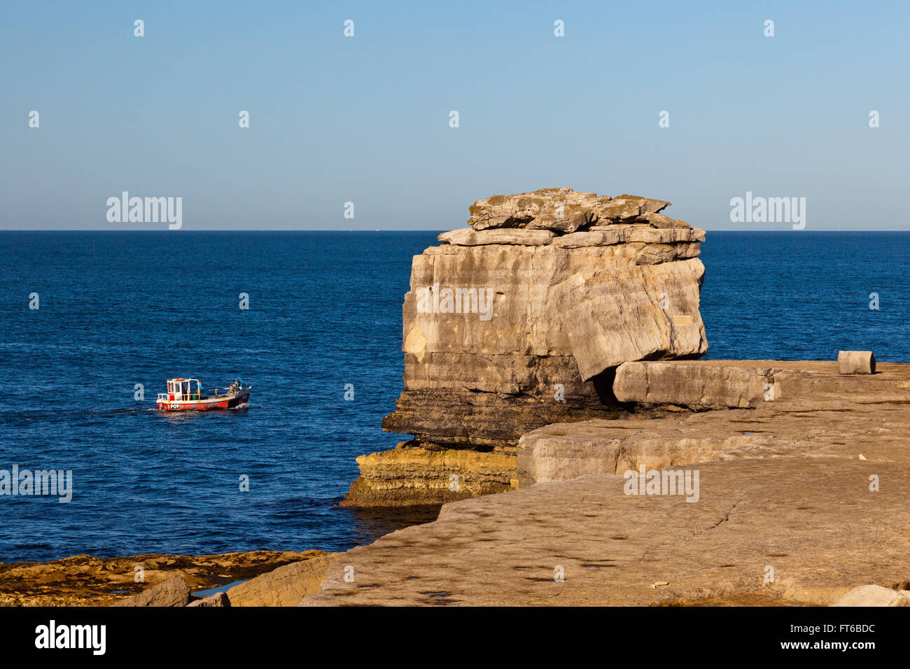 Pulpit Rock at Portland Bill on the Jurassic Coast in Dorset, England ...