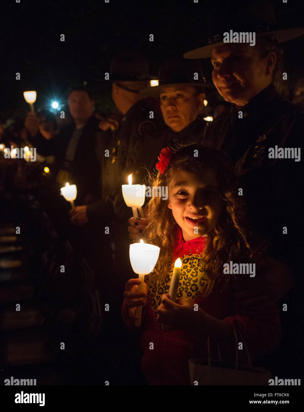 This photo captures a poignant moment at the National Law Enforcement ...