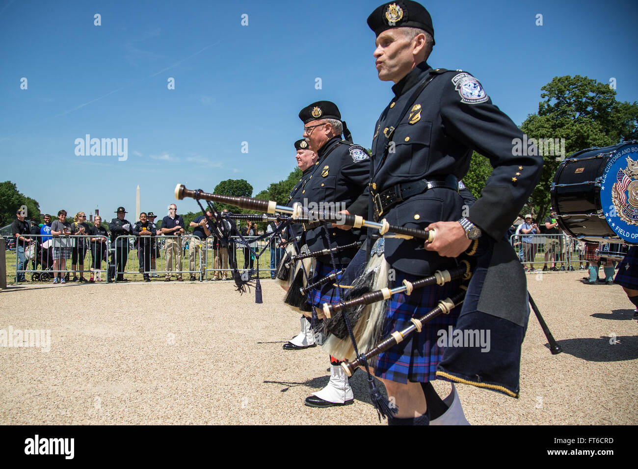 Steve young honor guard pipes and drums competition hi-res stock ...