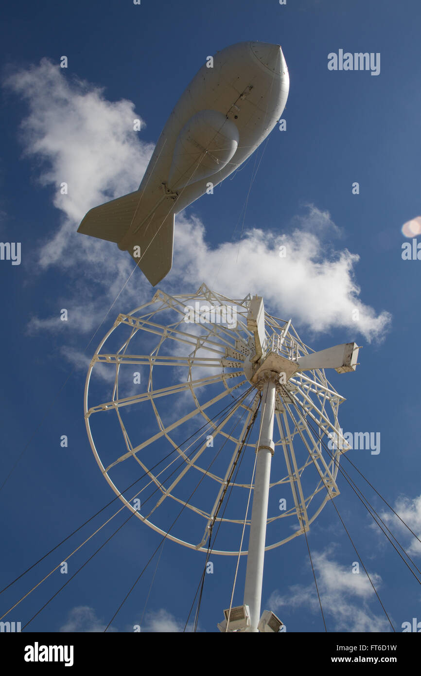 Tethered aerostat radar system hi-res stock photography and images - Alamy
