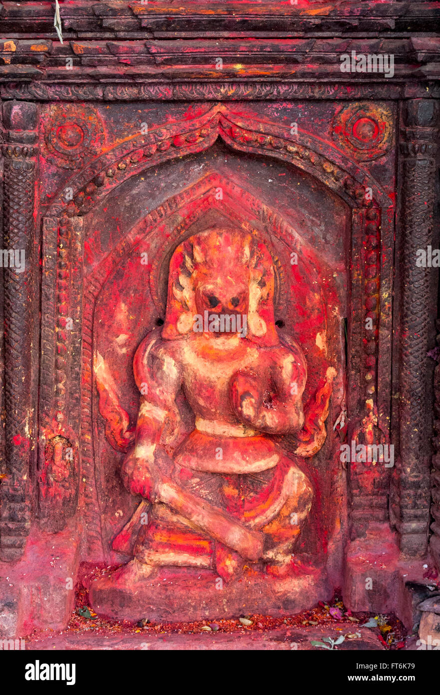 Nepal, Kathmandu. Bhimsen, God of Business and of Physical Strength ...