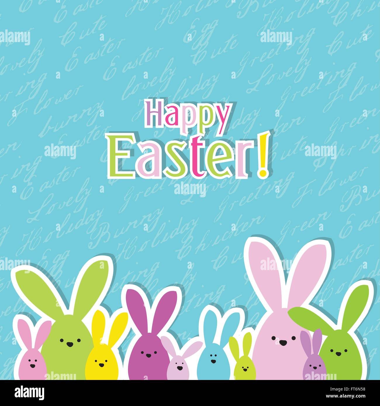 Family easter Stock Vector Images - Alamy