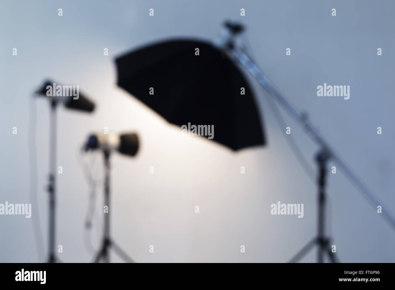 Equipment for photo studios and fashion photography. Blurred Stock ...