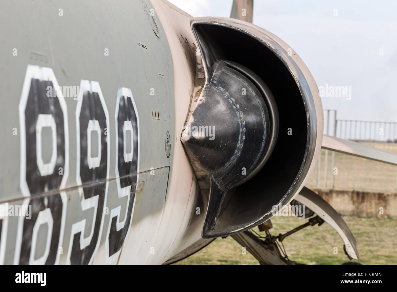Old fashioned Jet fighter engine inlet vent Stock Photo - Alamy