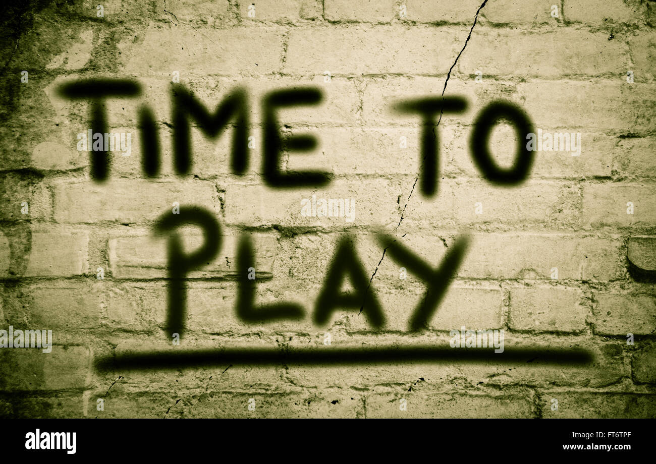 Time To Play Concept Stock Photo - Alamy