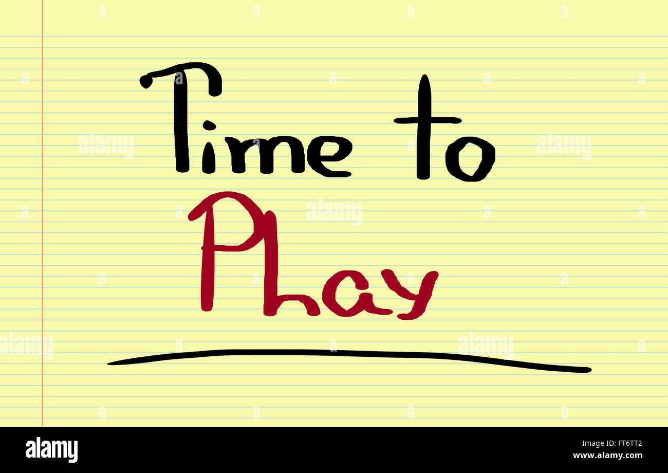 Time To Play Concept Stock Photo - Alamy
