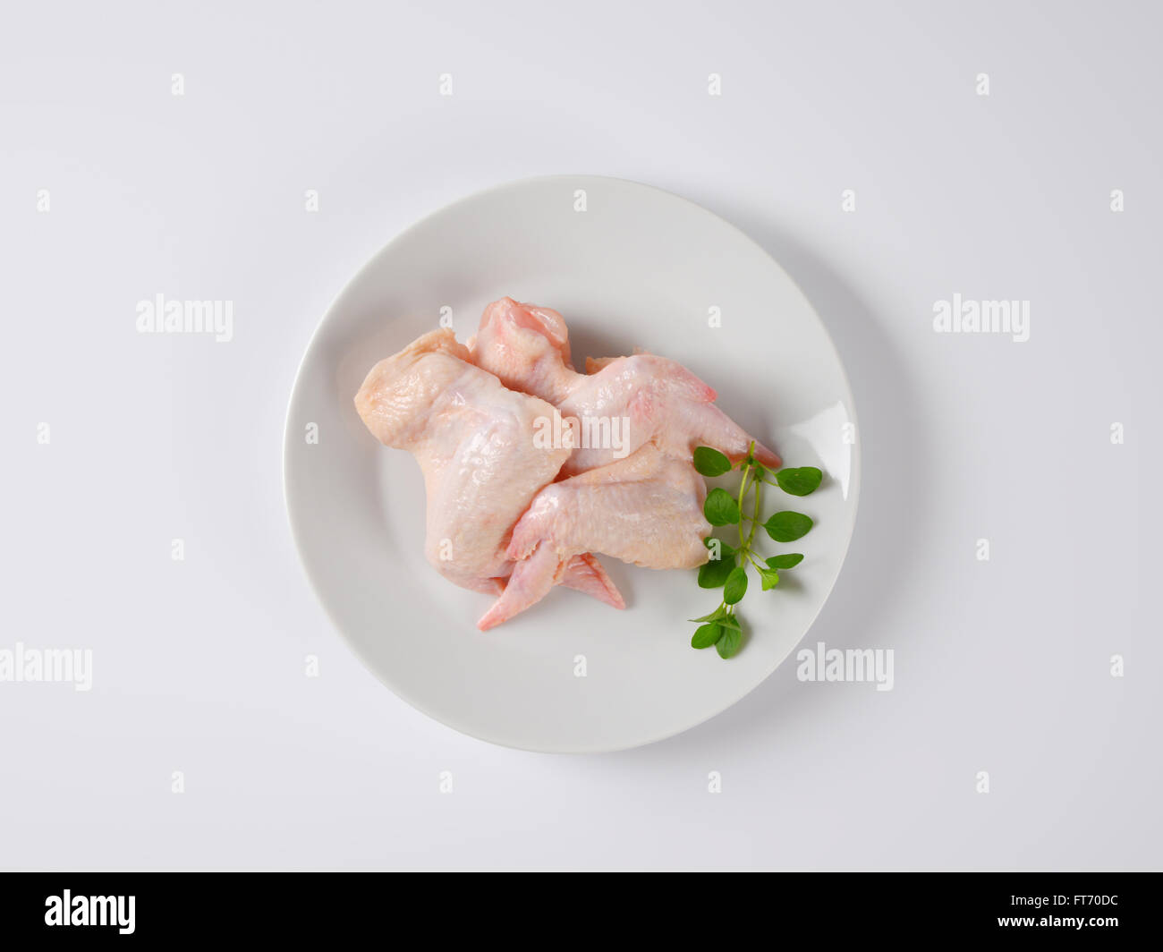 Chicken wings top view hi-res stock photography and images - Alamy