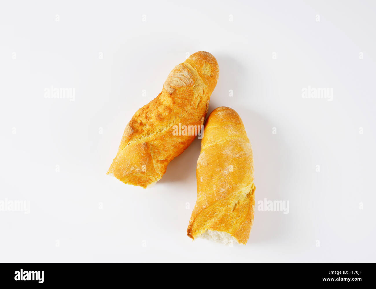 halved loaf of French bread Stock Photo - Alamy