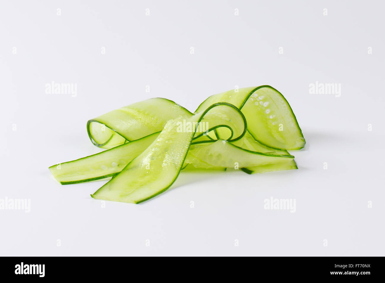 thin slices of fresh cucumber Stock Photo - Alamy