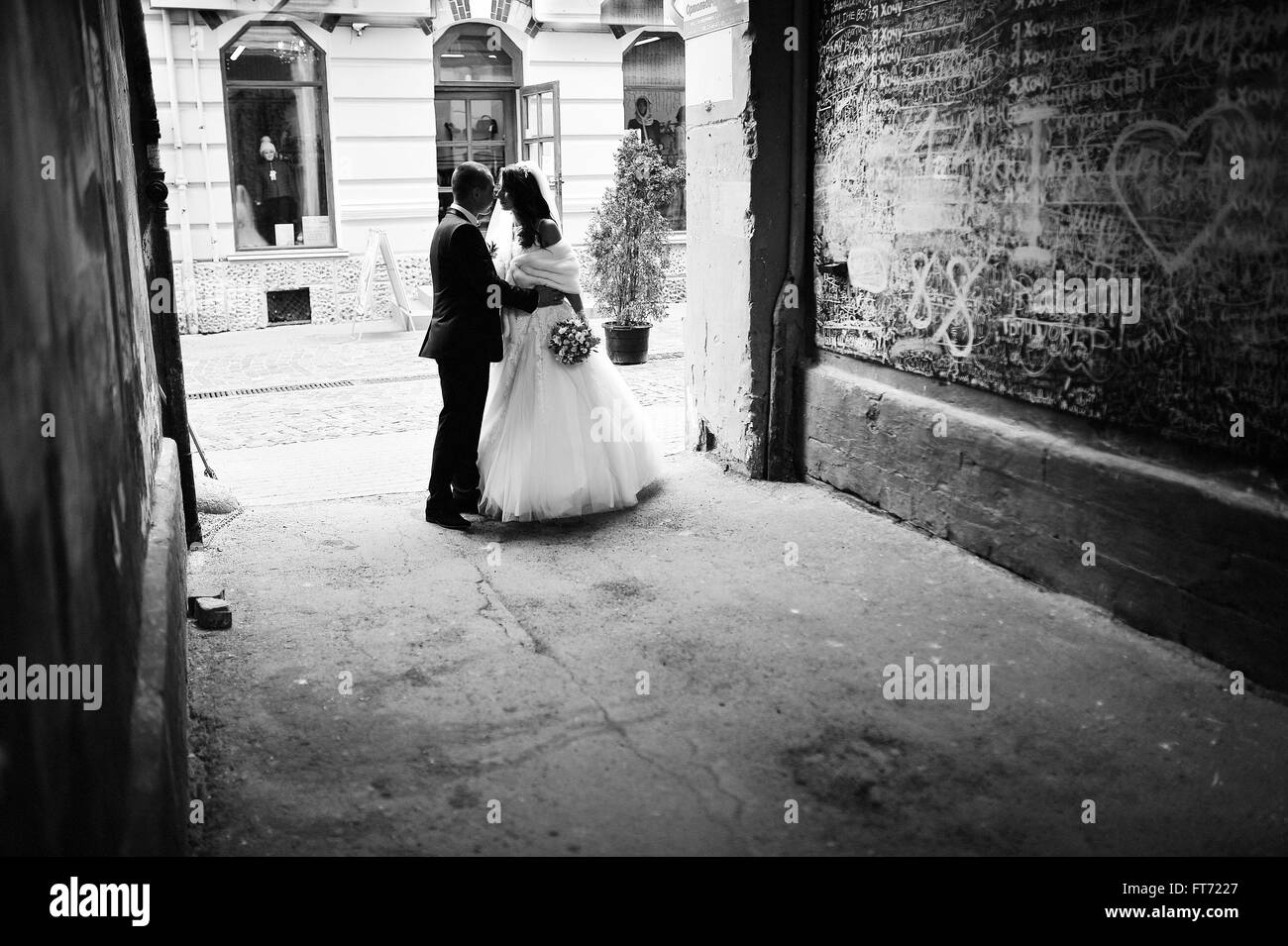 Woman cuddle couple Black and White Stock Photos & Images - Alamy