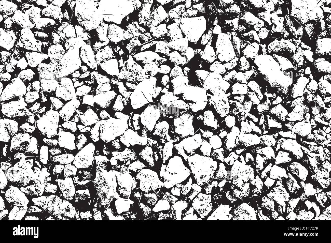 Stone wall gravel road Stock Vector Images - Alamy