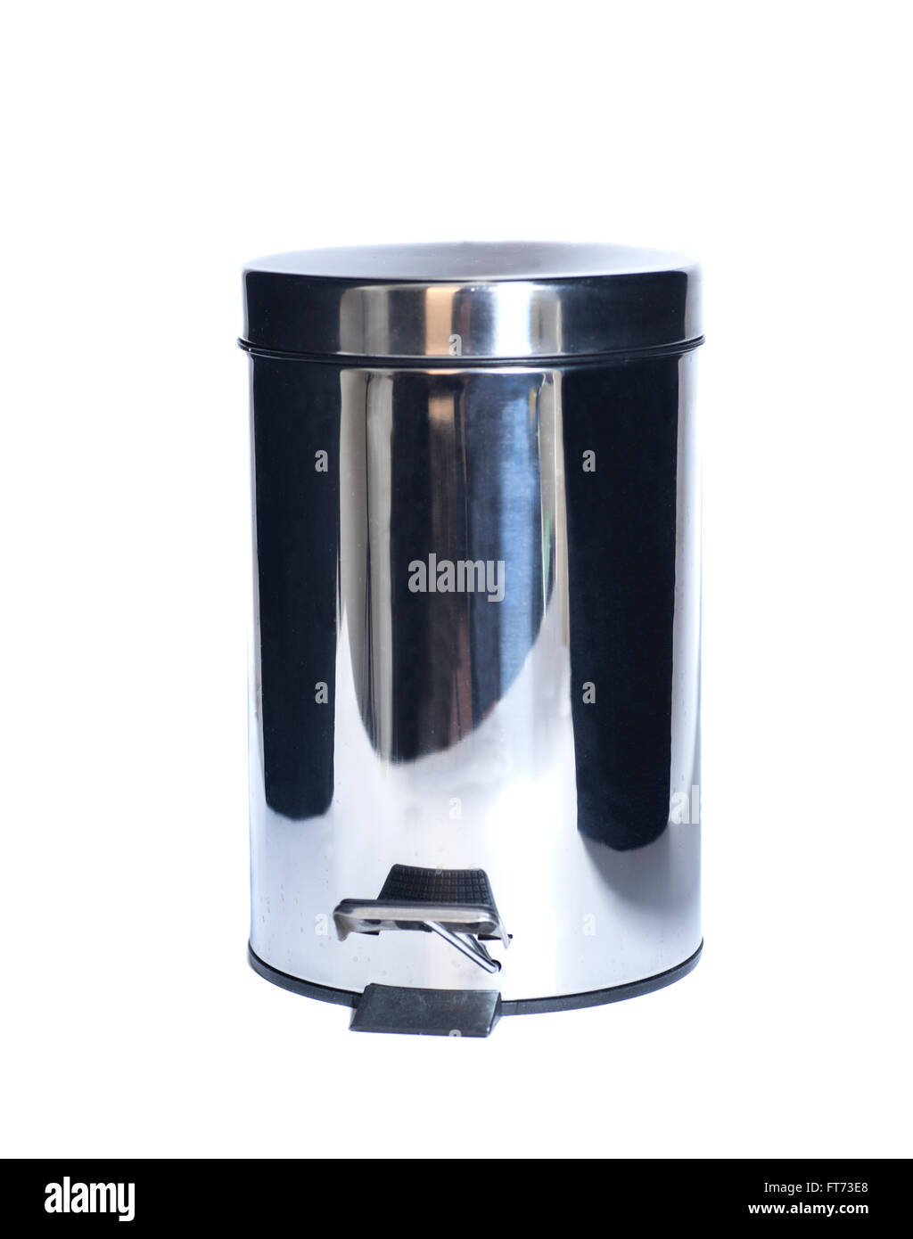 Garbage bin isolated on white Stock Photo - Alamy