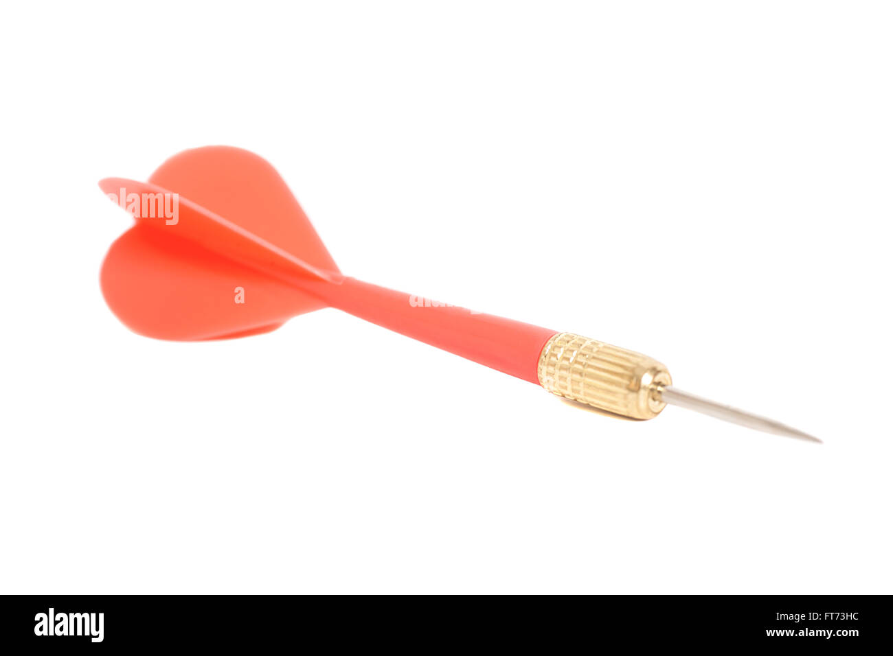 Red dart isolated on white background Stock Photo - Alamy
