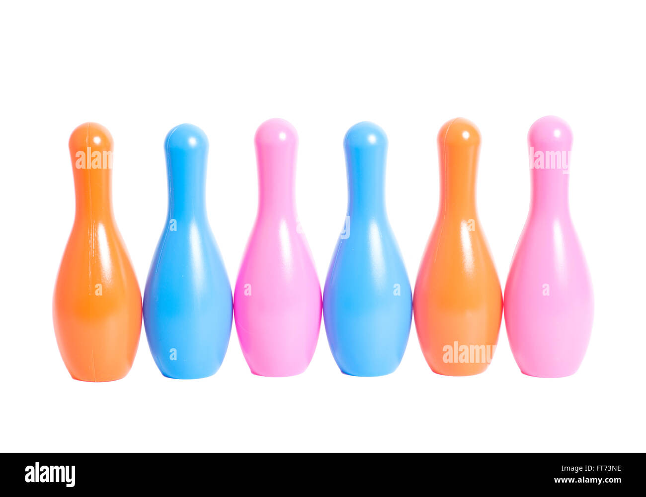 Bowling alley pins Cut Out Stock Images & Pictures - Alamy