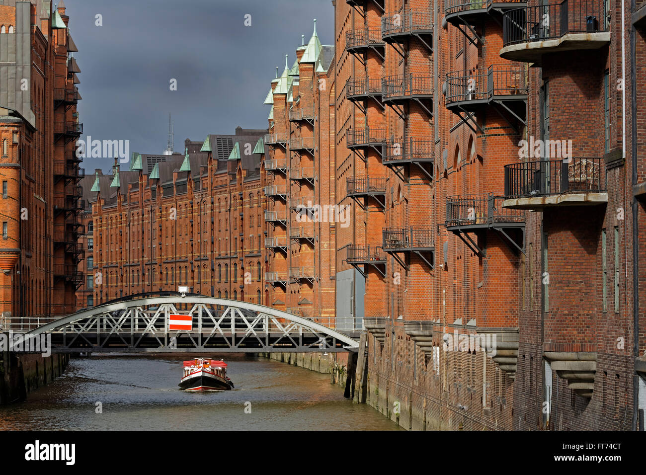 Speicherstadt historic warehouse district, Hamburg, Germany, Europe ...