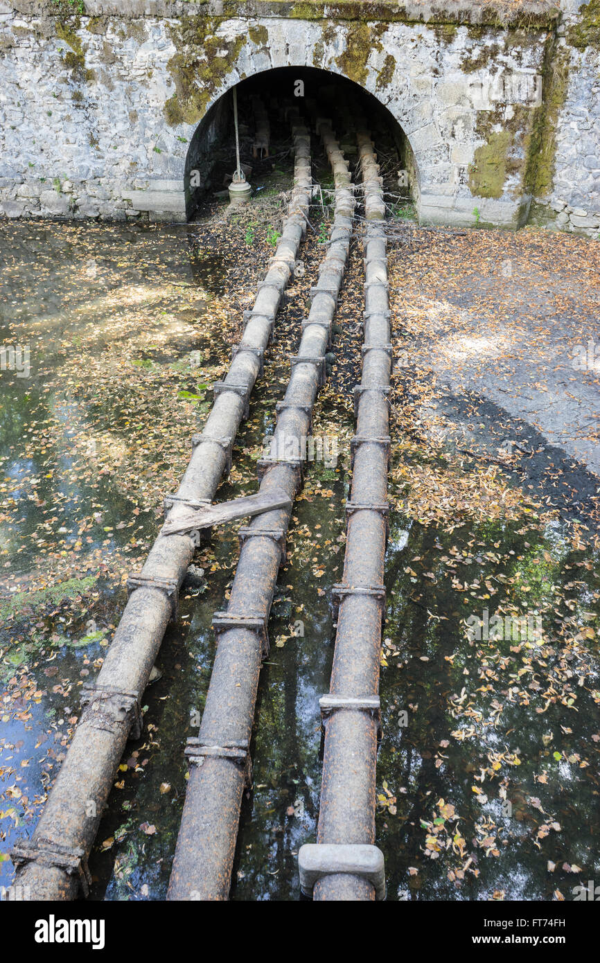 water tubes for garden fountains farm in Segovia, Madrid, old ...