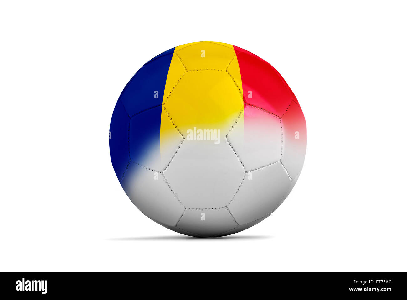 Soccer balls with team flags, Football Euro 2016. Group A, Romania ...