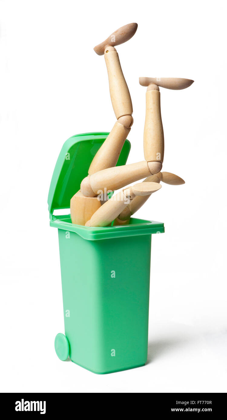 Garbage homeless man Cut Out Stock Images & Pictures - Alamy