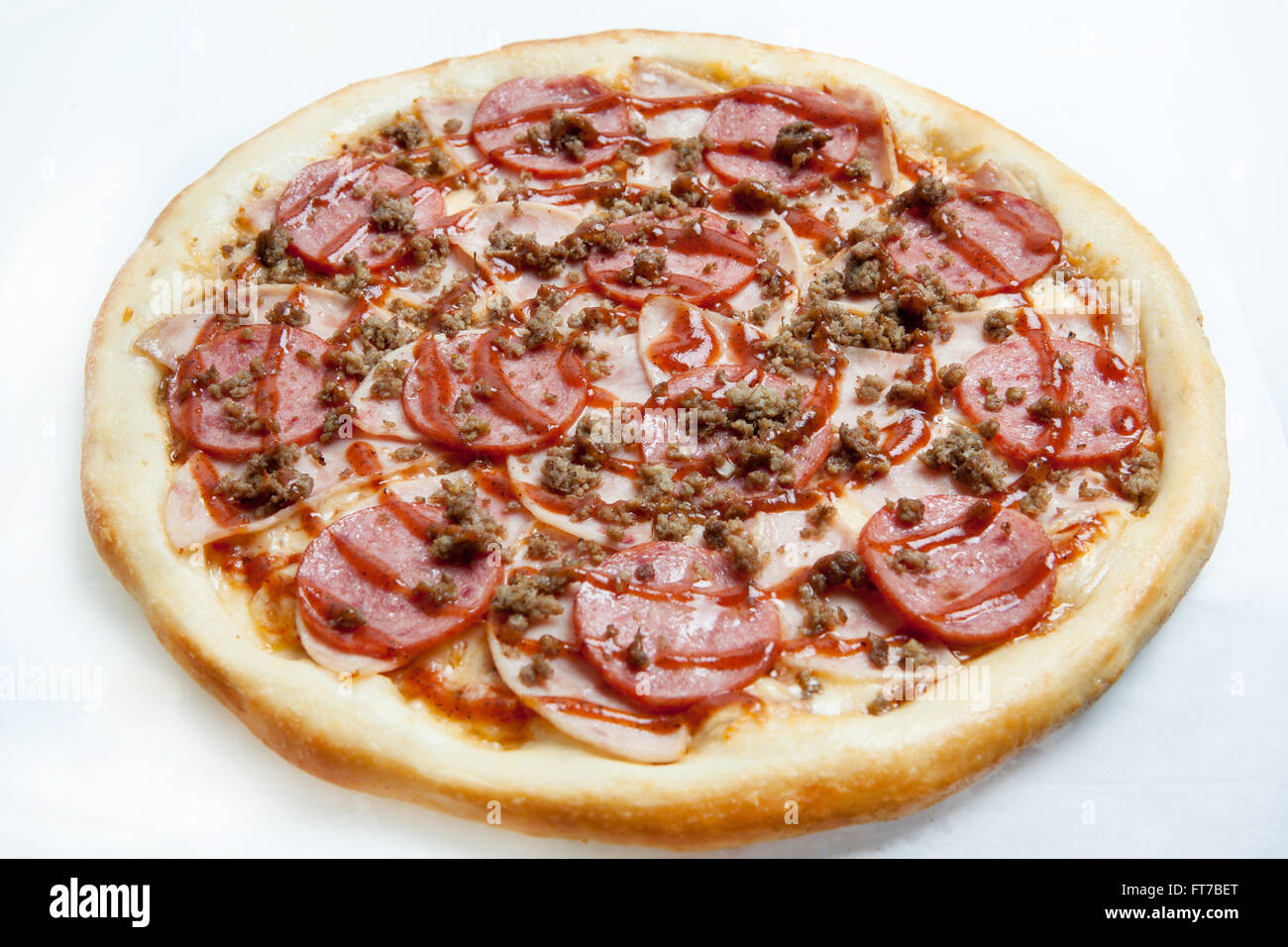 Different Pizza Types On The Menu And A Pizzeria High Resolution Stock ...