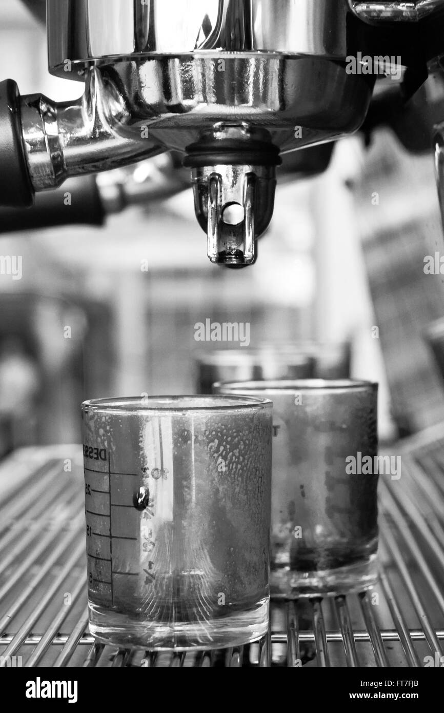 coffee tab and glass Stock Photo - Alamy