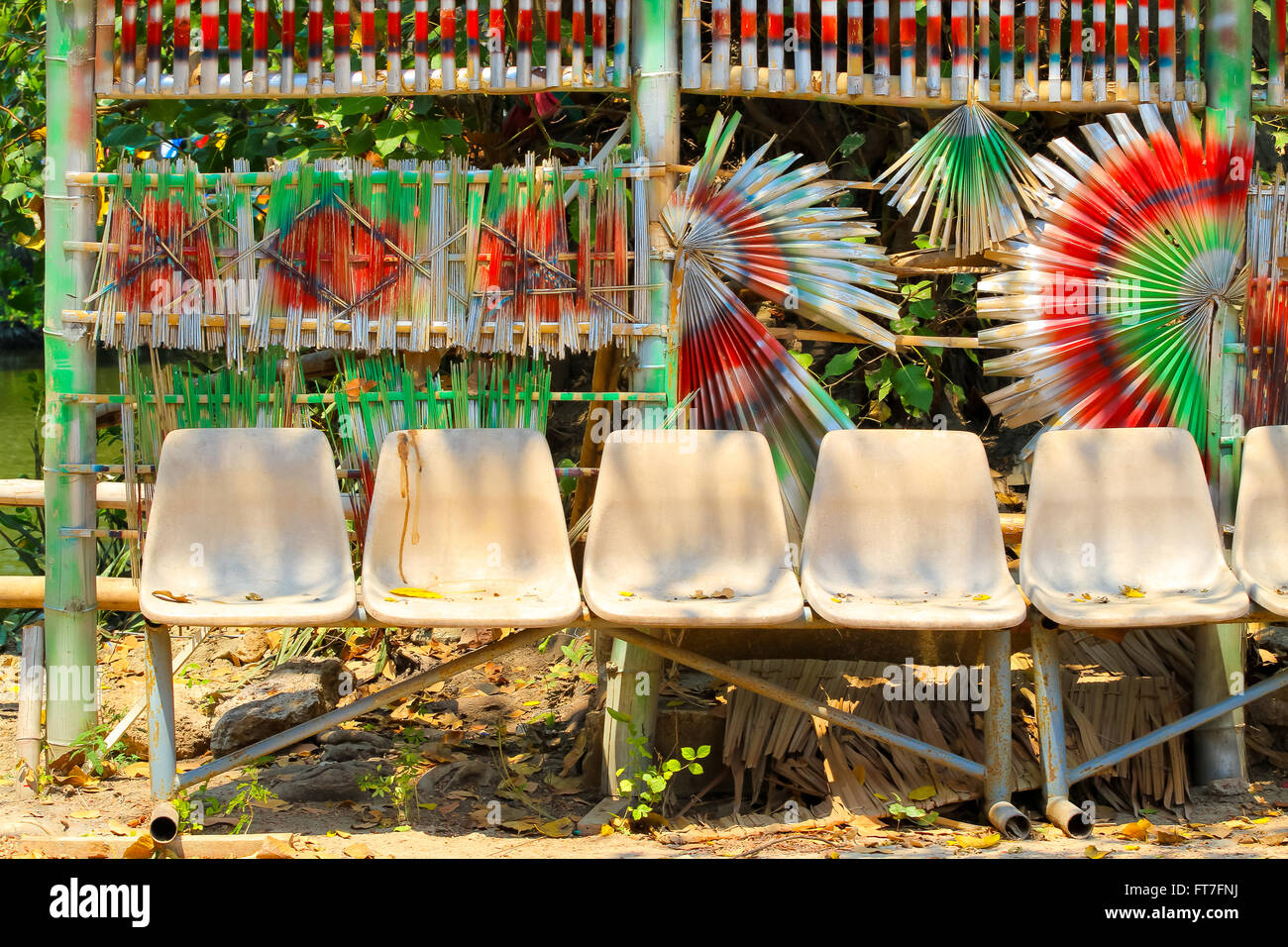 old plastic chair Stock Photo - Alamy