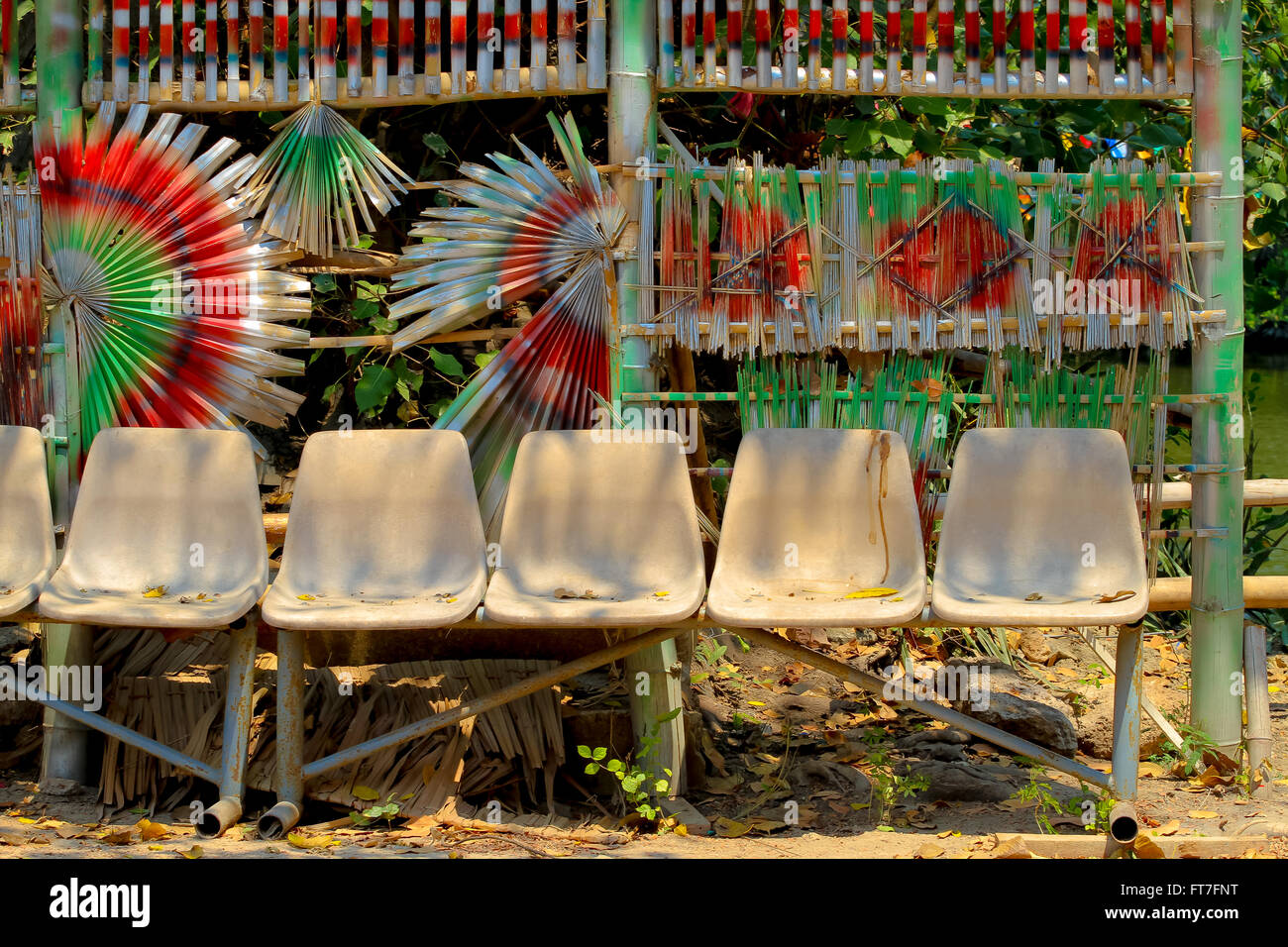old plastic chair Stock Photo - Alamy