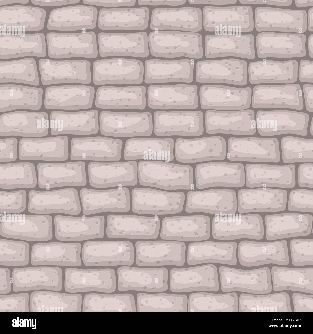 Seamless texture soft brick stonewall. Vector illustration ...