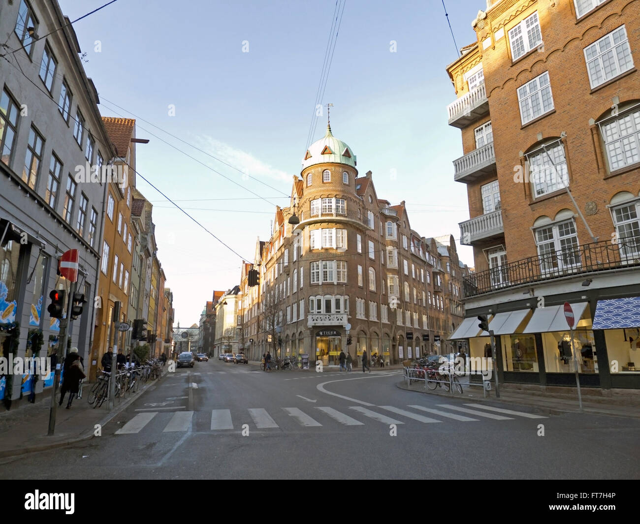 Copenhagen street City, Denmark, Scandinavia Stock Photo - Alamy