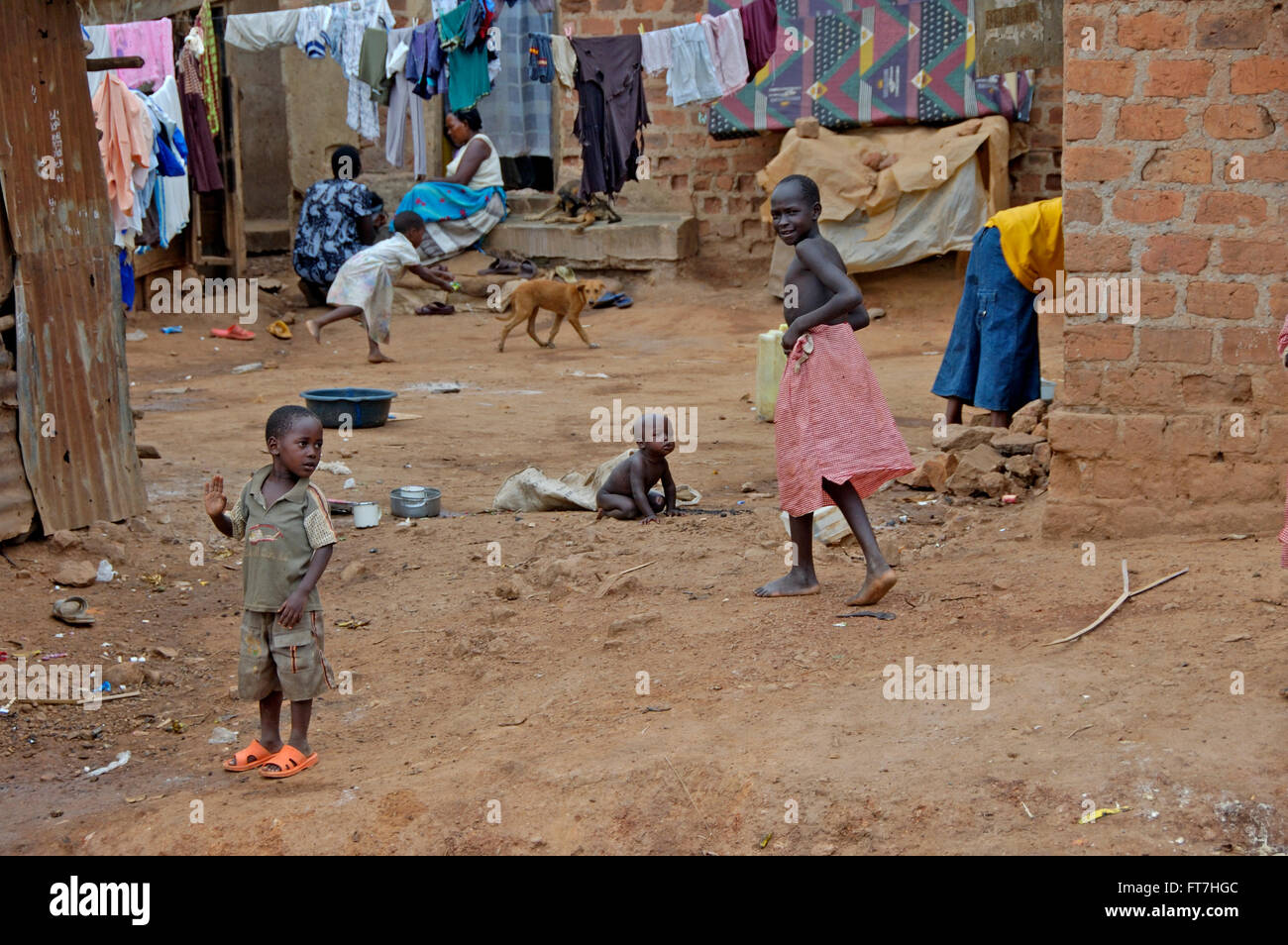 Kampala, Uganda-11 April 2007. The way people life in Uganda Stock ...