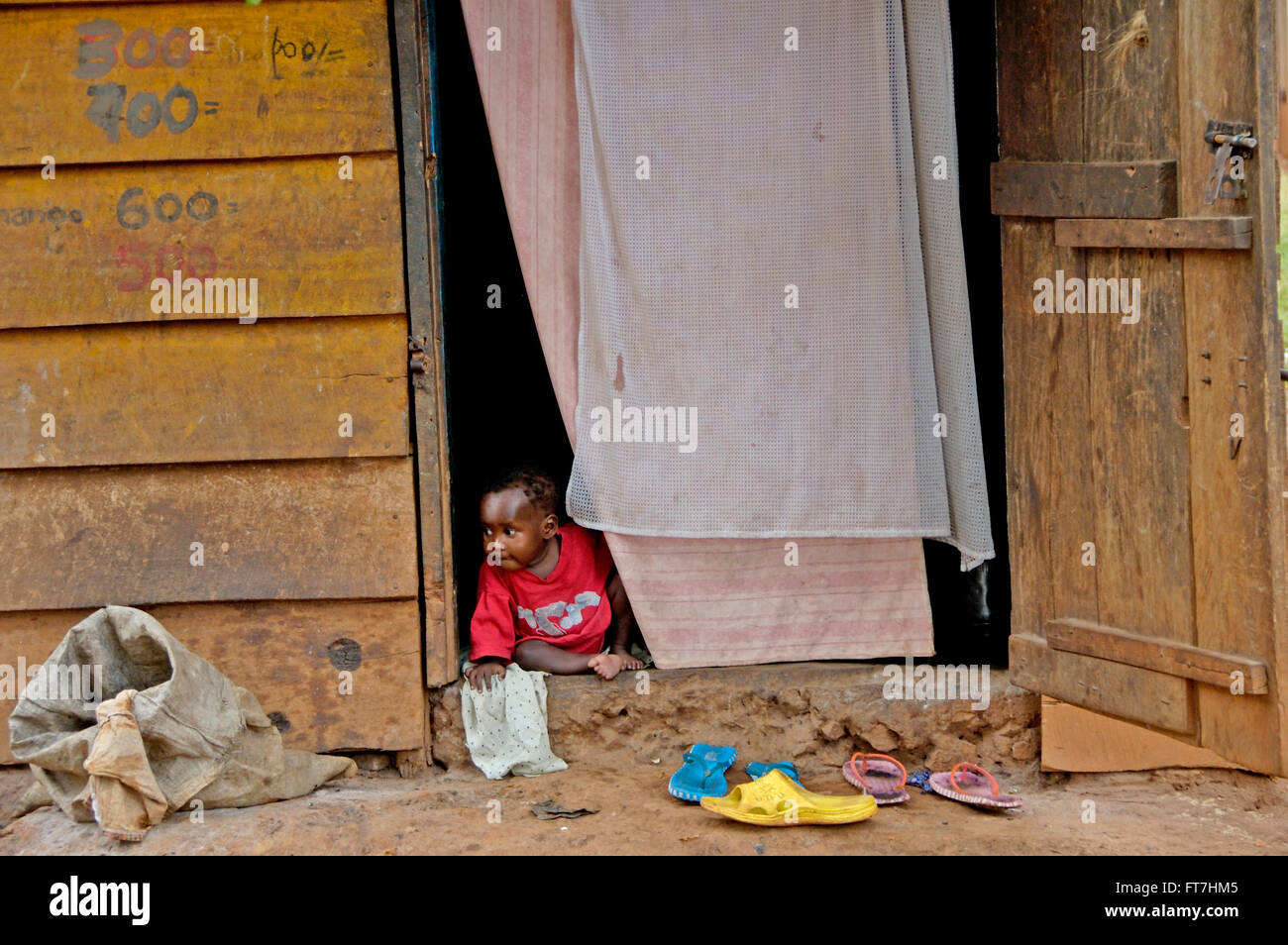 Kampala, Uganda-11 April 2007. The way people life in Uganda Stock ...