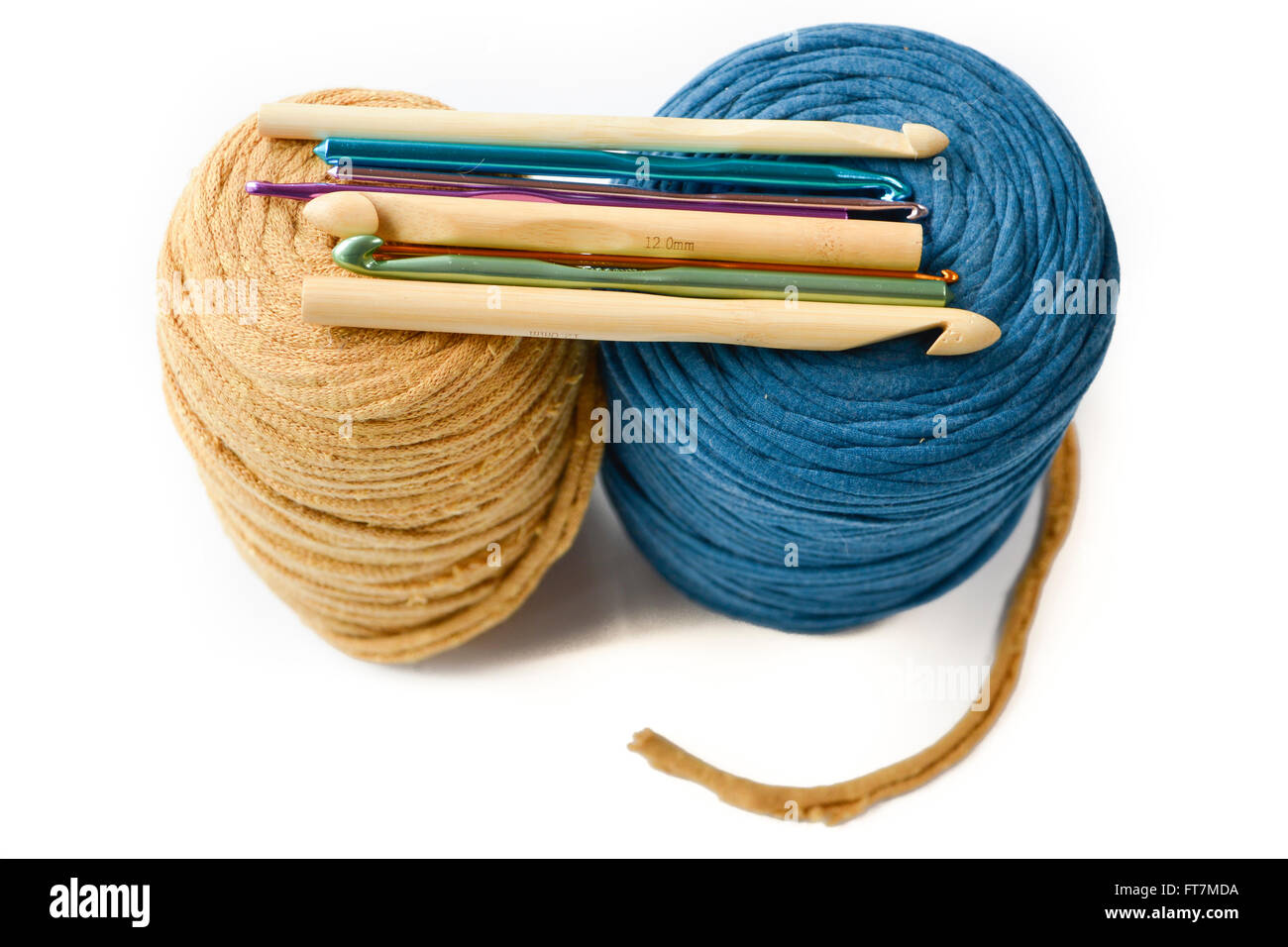 Crocheting hand needlework Cut Out Stock Images & Pictures - Alamy