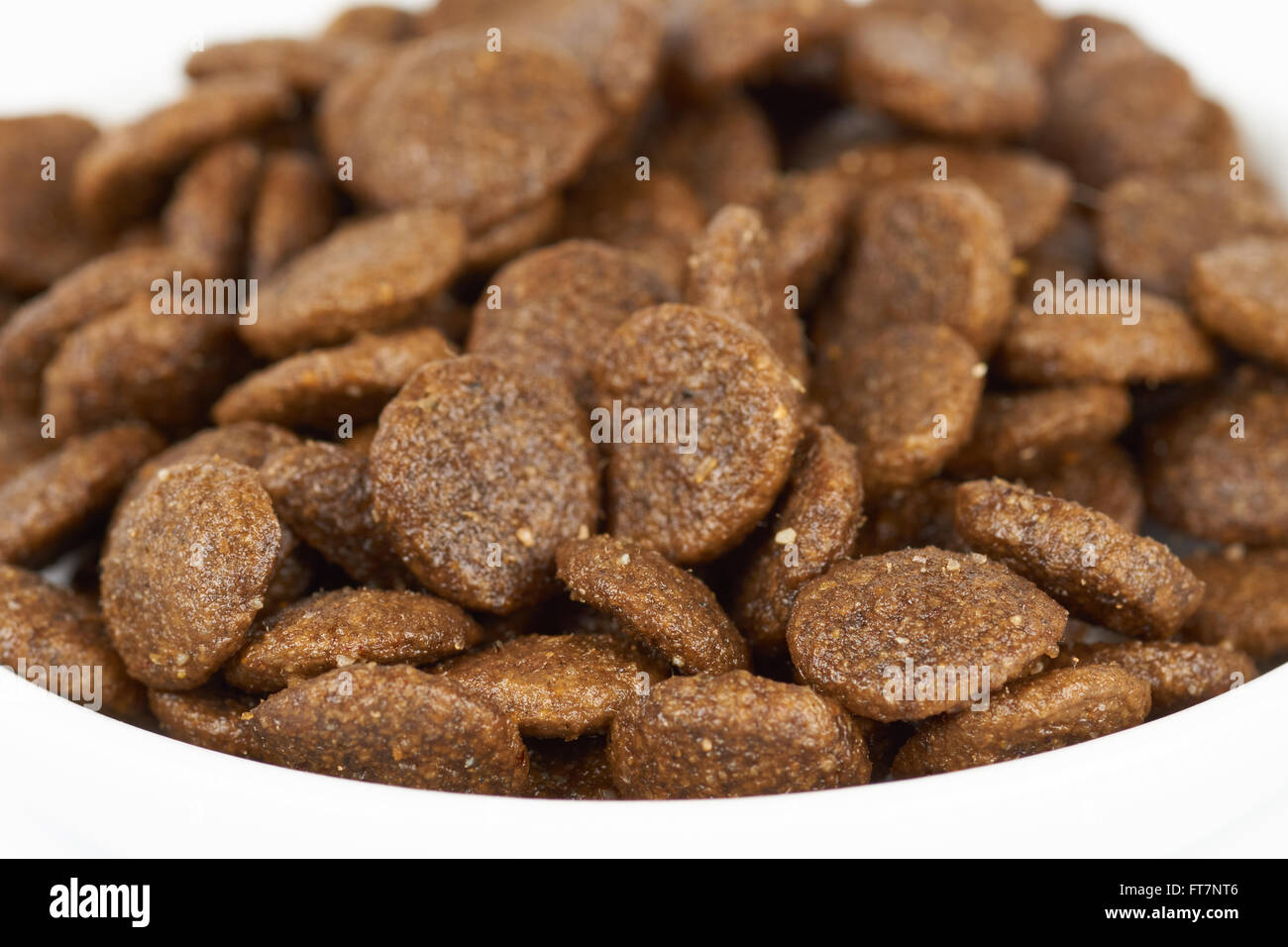 Close-up of dog food on white background Stock Photo - Alamy