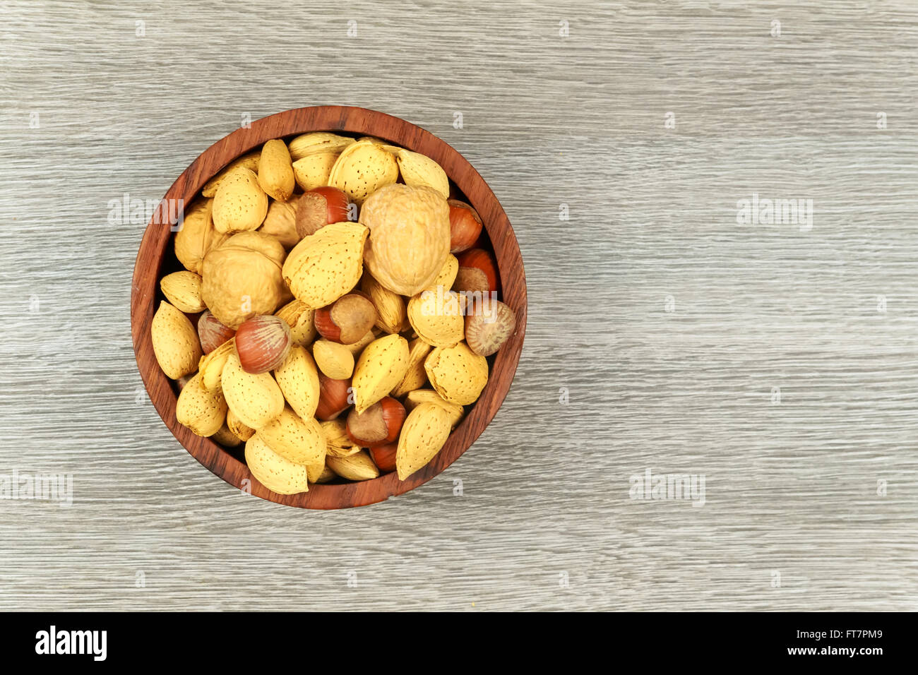 Assorted mixed nuts on white background Stock Photo - Alamy