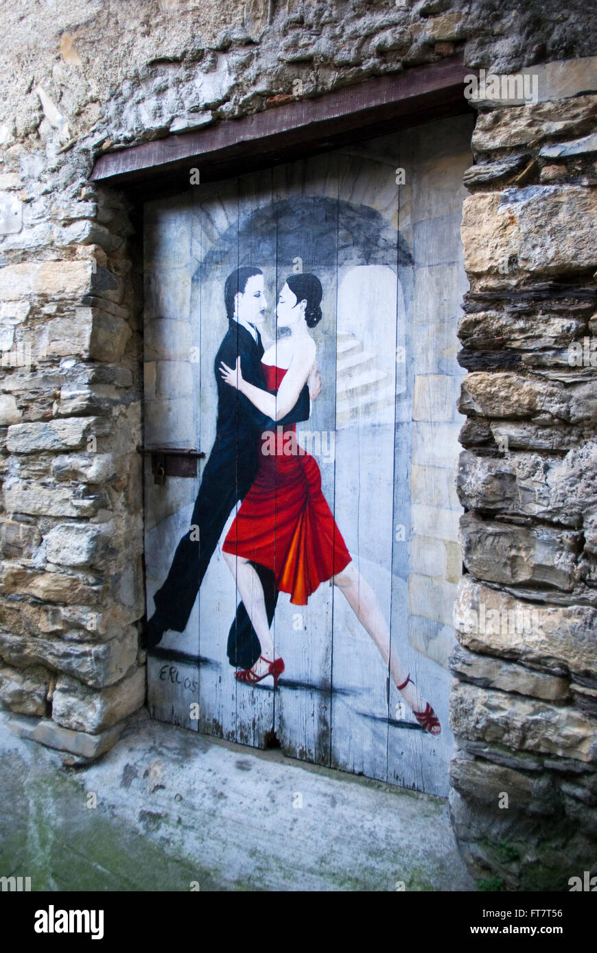 Painted doors of valloria hi-res stock photography and images - Alamy