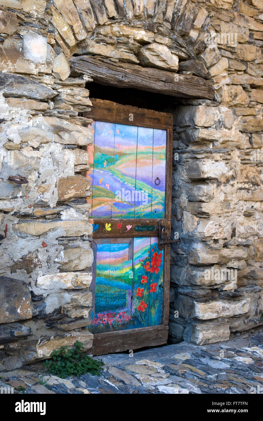 Painted doors of valloria hi-res stock photography and images - Alamy