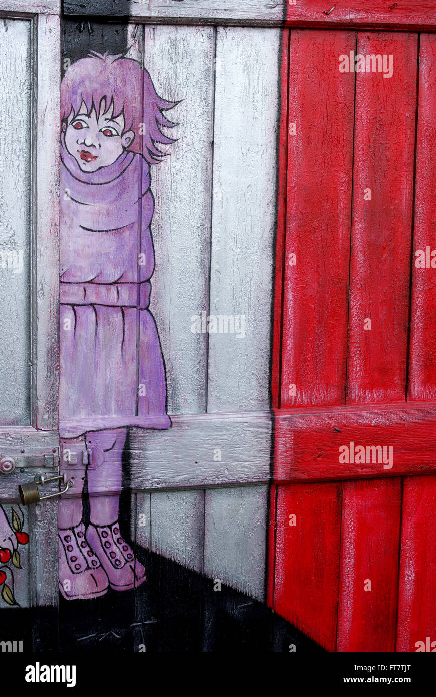 Painted doors of valloria hi-res stock photography and images - Alamy