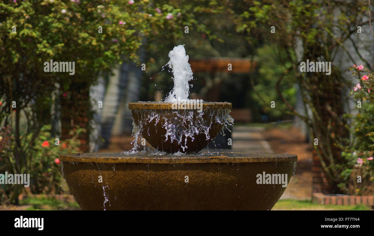 Bogota, Cundinamarca / Colombia - January 18 2016: Water flowing from a ...
