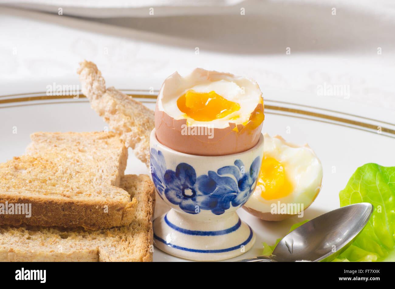 Closeup open egg hi-res stock photography and images - Alamy