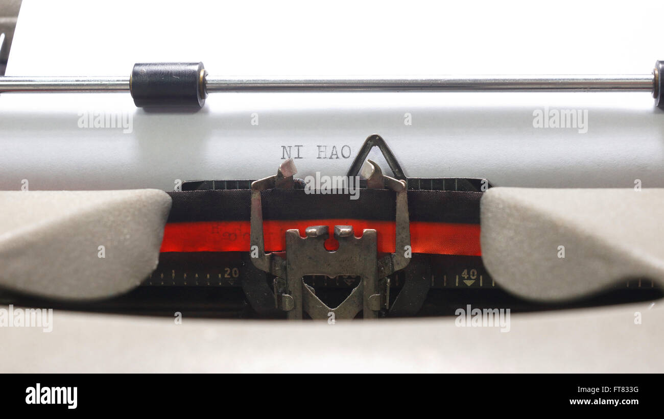 NI HAO. (Hello in Chinese language phonetic transcription: Hanyu Pinyin ...