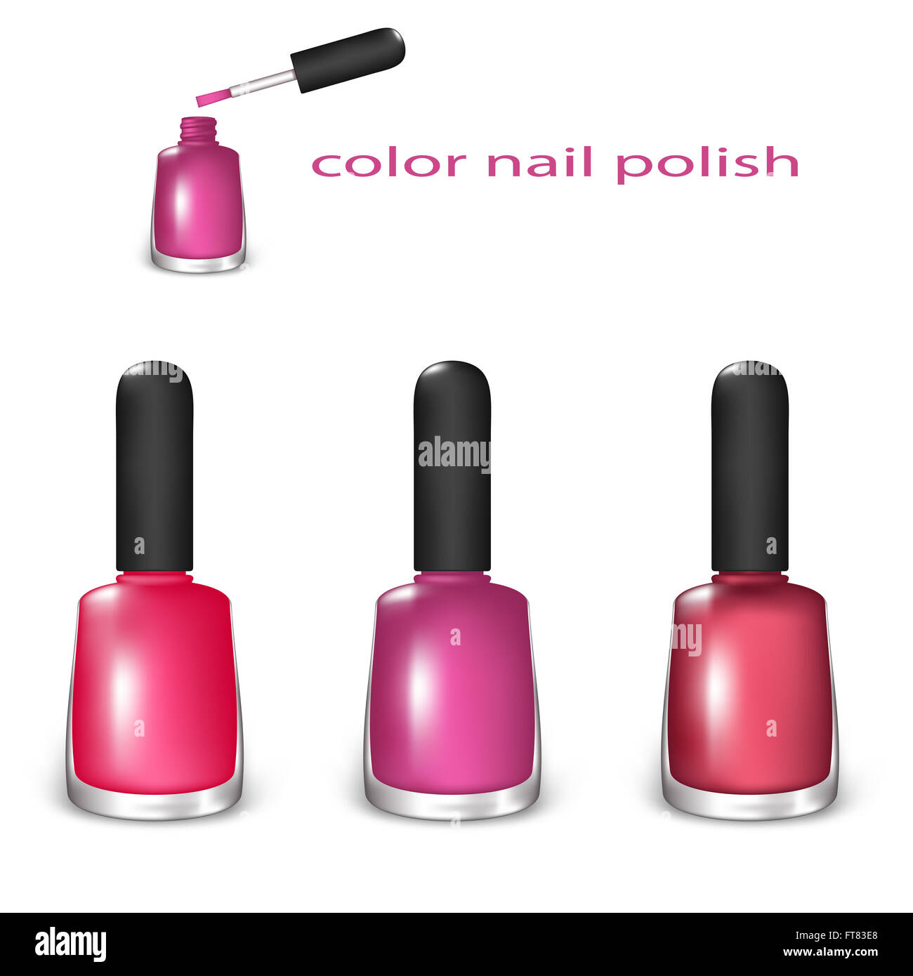 Set of nail polish Stock Photo - Alamy