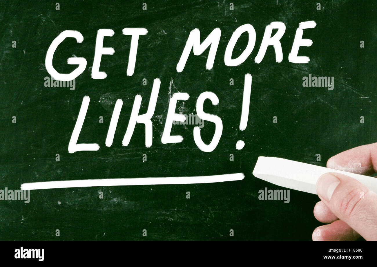 get more likes Stock Photo - Alamy