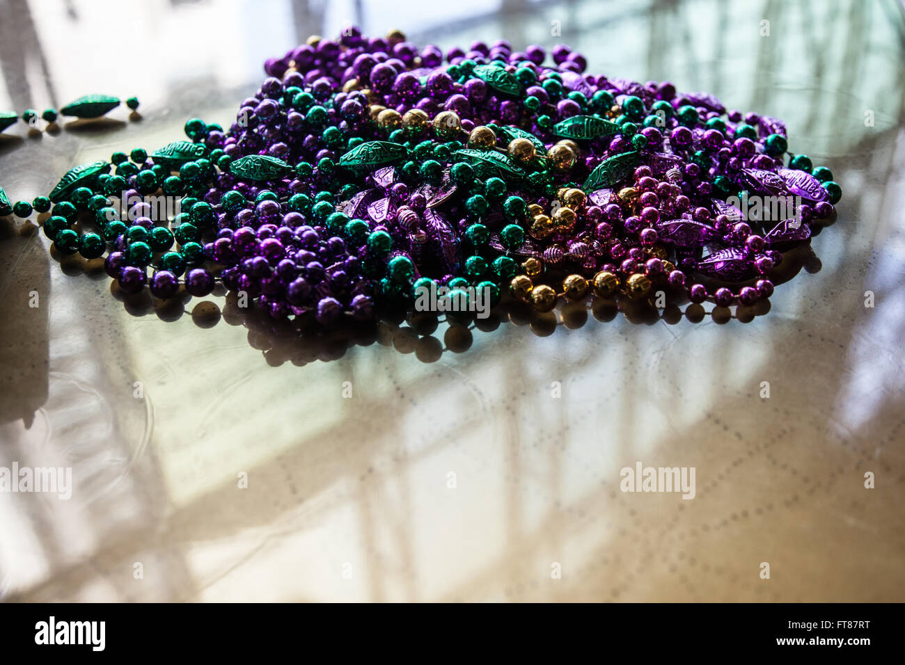Mardi Gras - New Orleans parade beads Stock Photo - Alamy